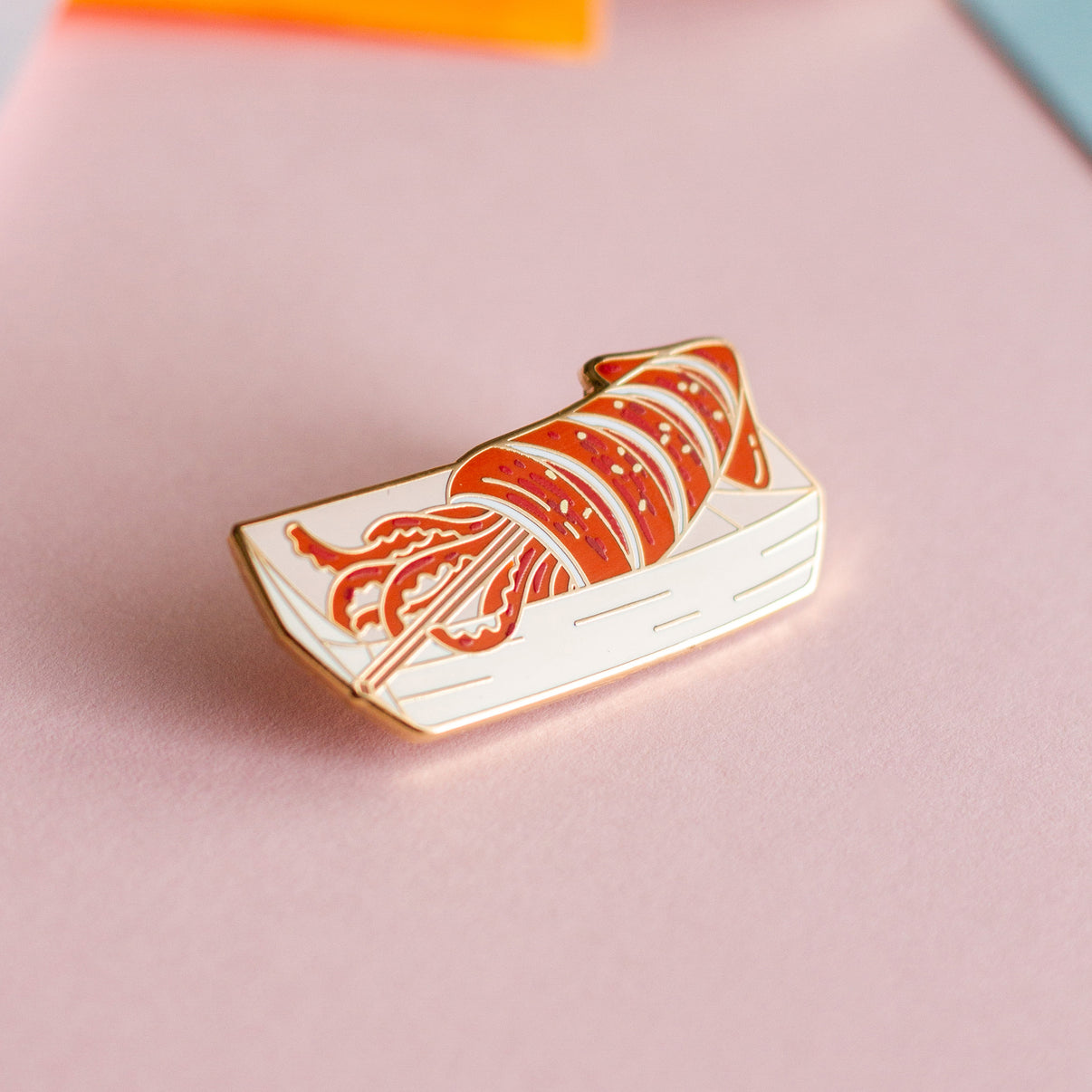 Grilled Squid Enamel Pin – occasionalish