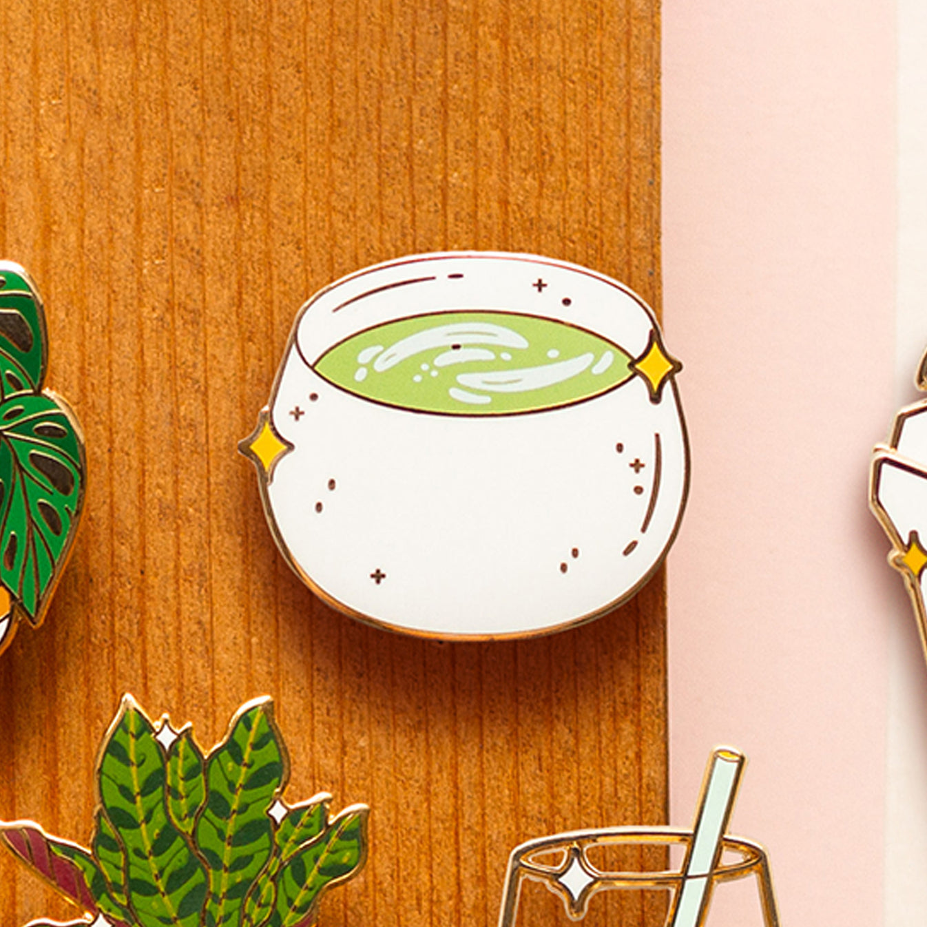 Matcha Latte Enamel Pin – occasionalish