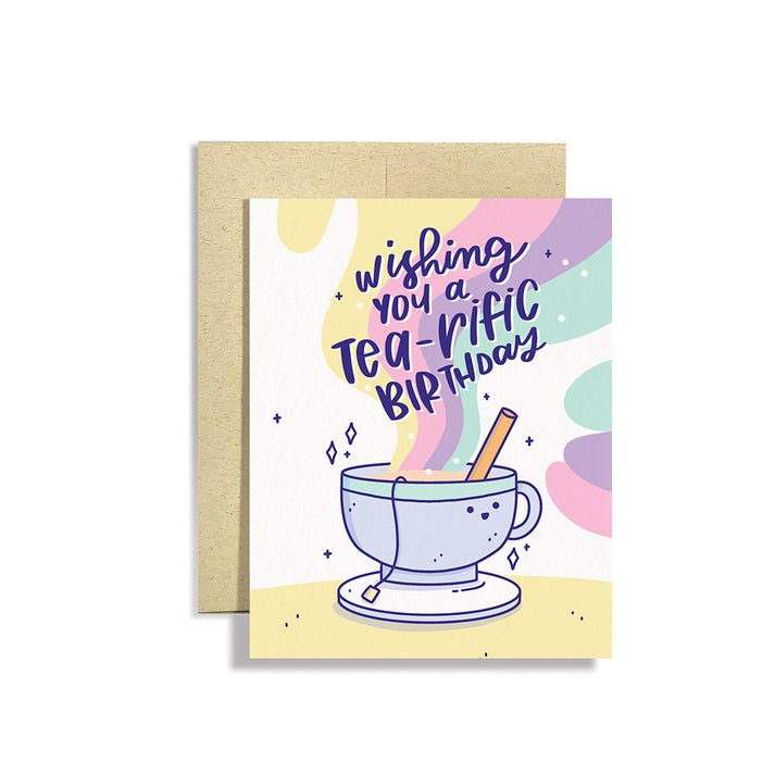 Tea-rific Birthday Greeting Card – occasionalish