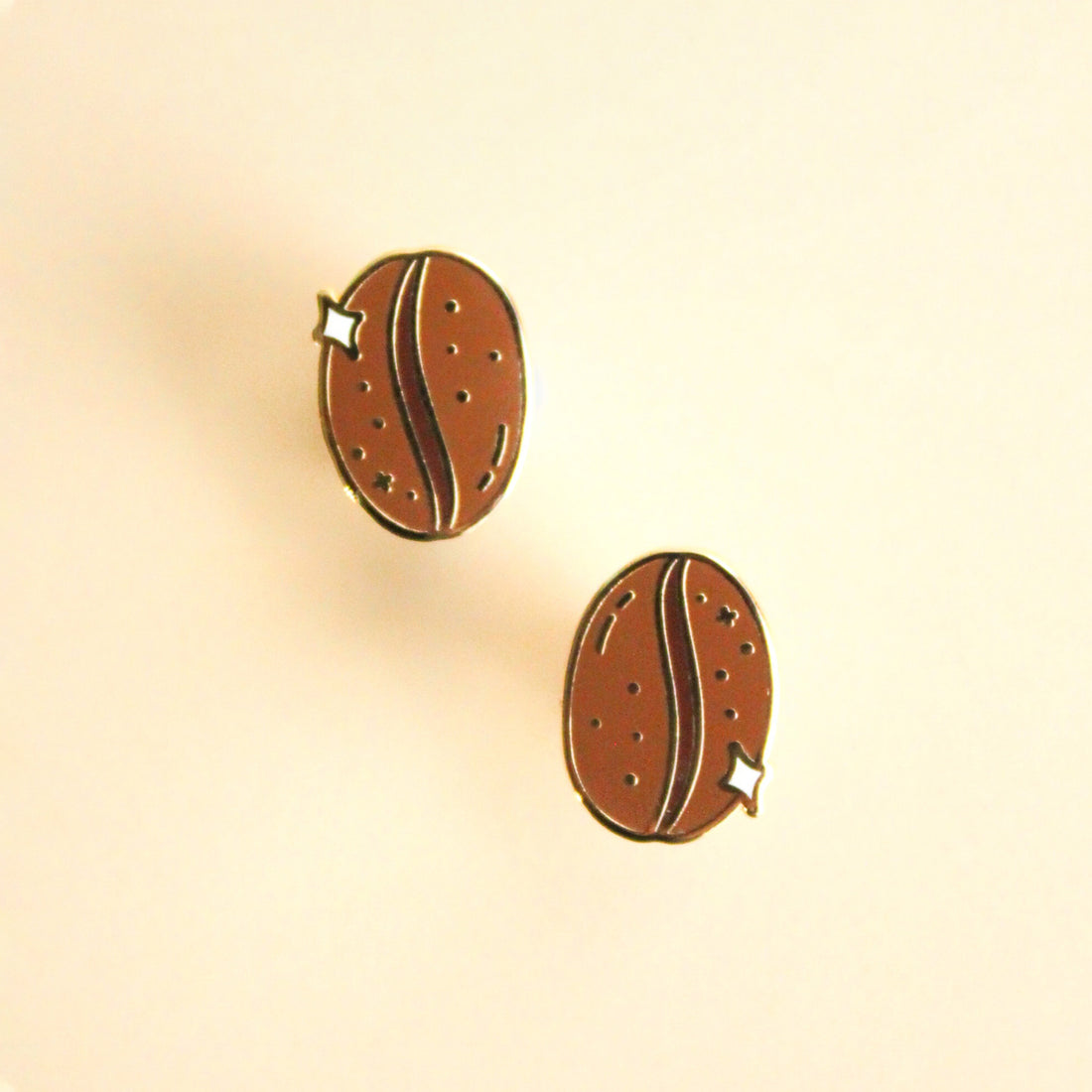 Coffee Beans Mini Enamel Pin – occasionalish