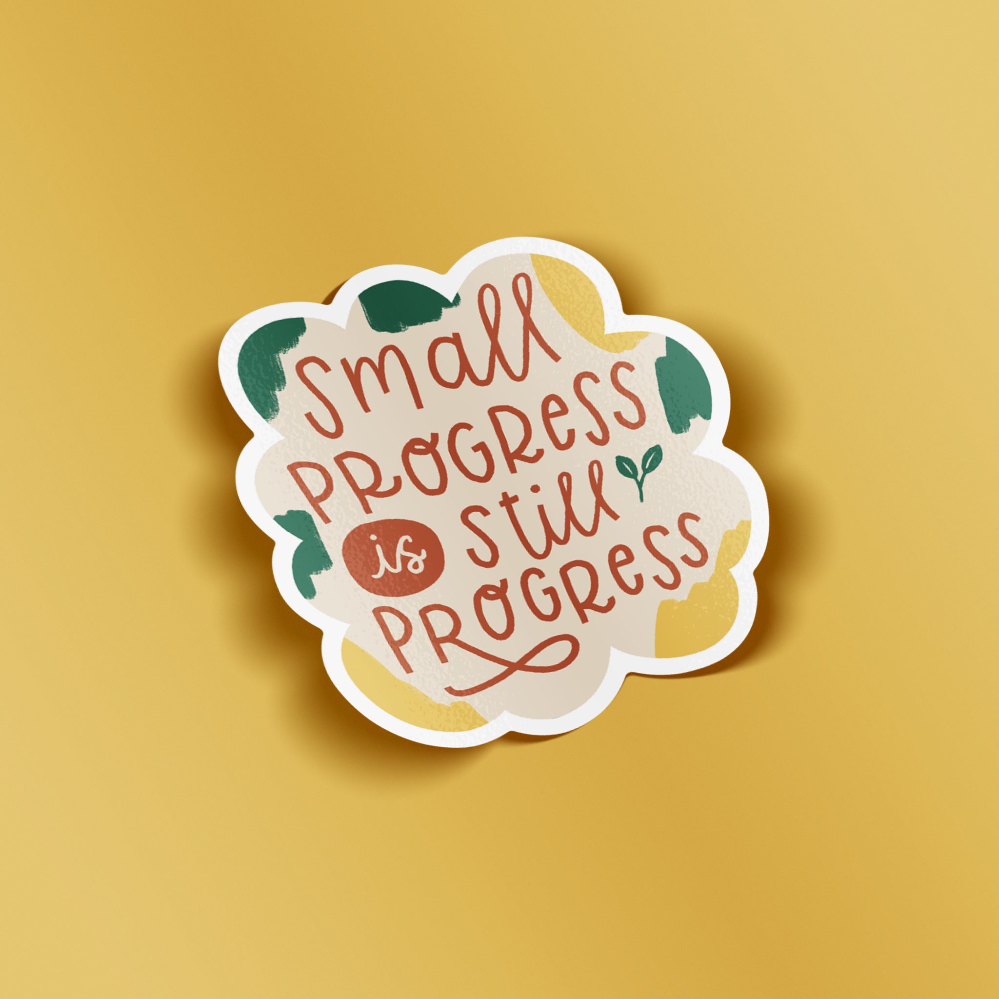 Small Progress is Still Progress Matte Vinyl Sticker – occasionalish