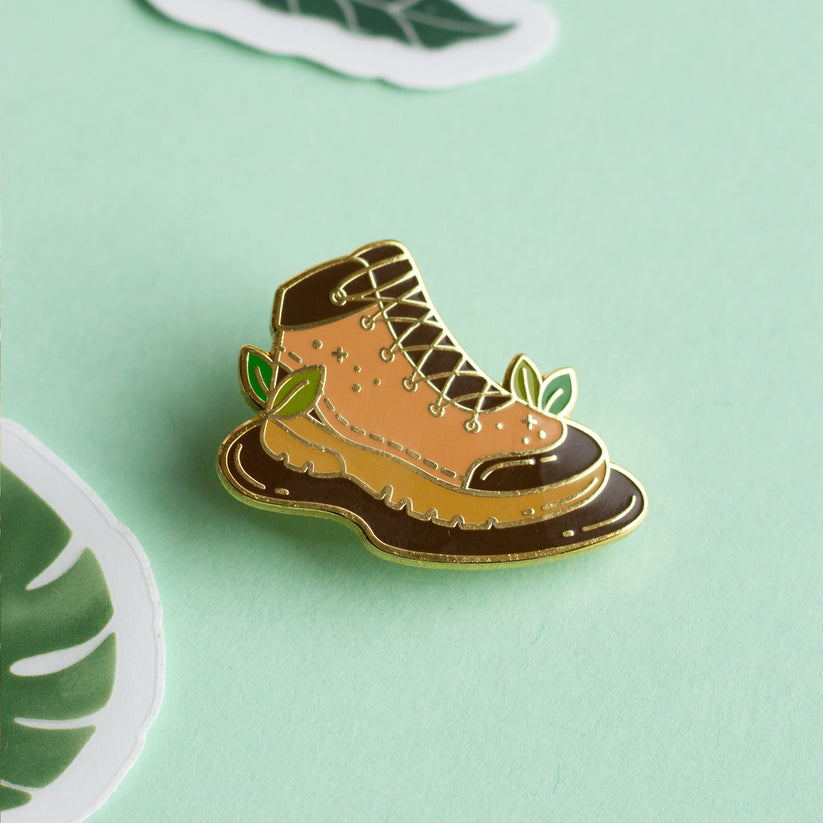 Hiking Boot Enamel Pin – occasionalish